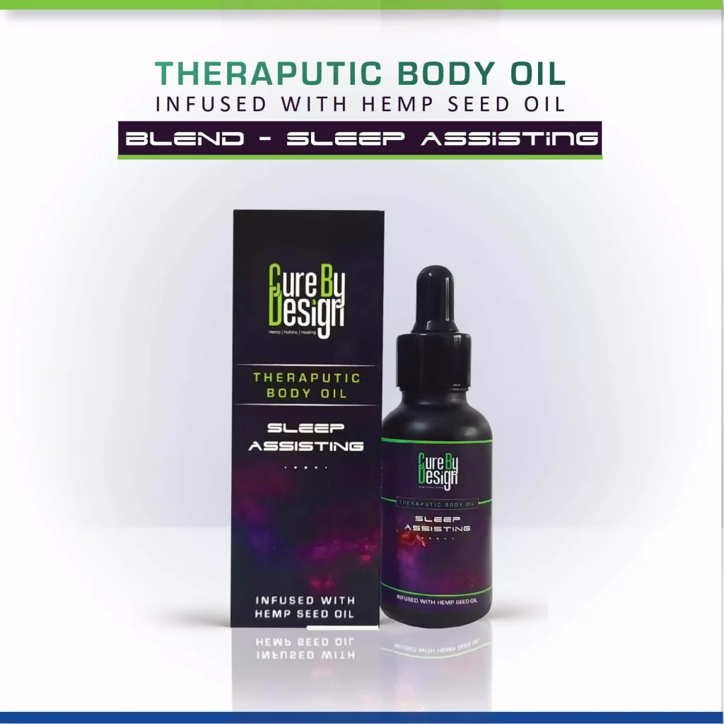 Cure By Design Therapeutic Body Oil - Sleep Assisting - Hempistani