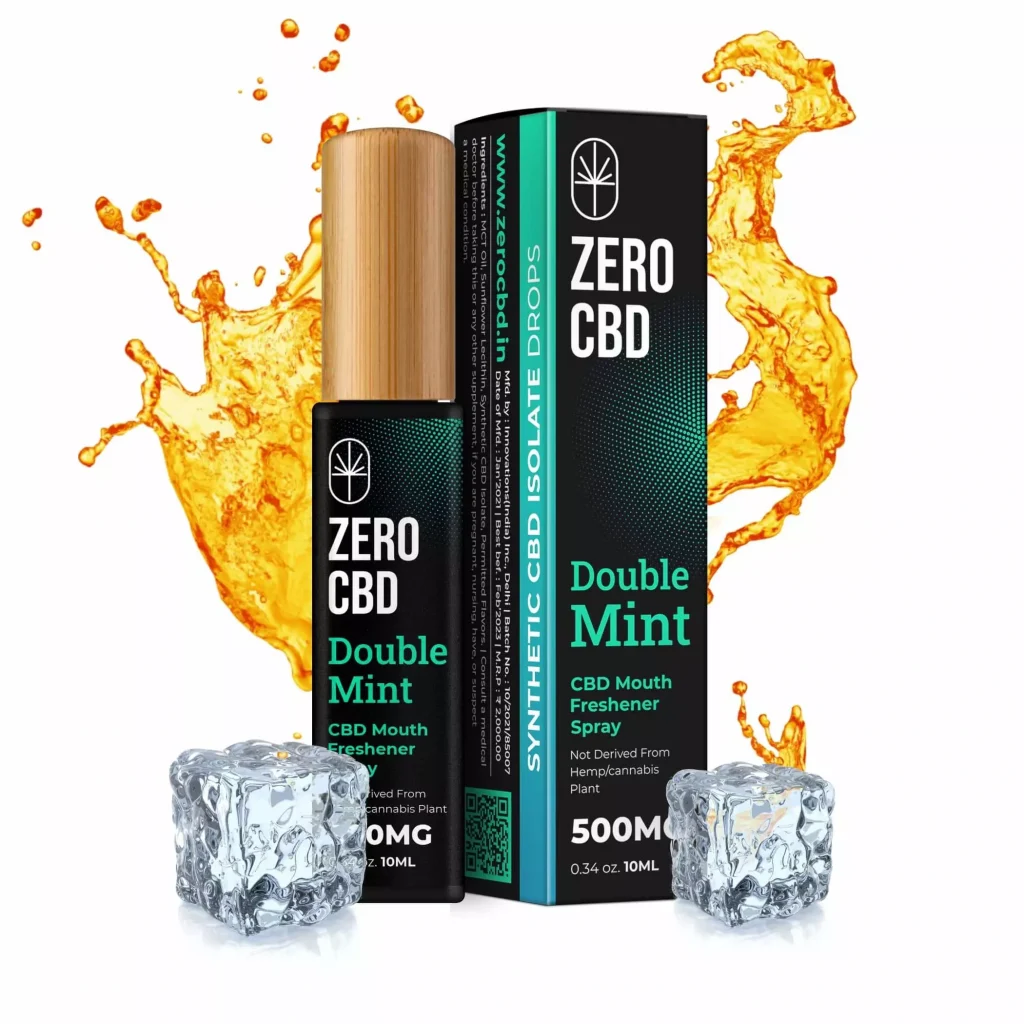 Zero CBD Double Mint CBD Infused Mouth Freshener Spray